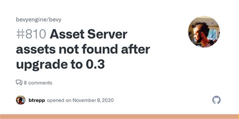 Asset Server Assets Not Found After Upgrade To 03 · Issue 810
