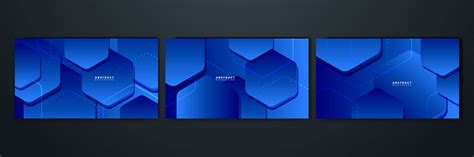 추상 파란색 기하학적 모양 벡터 기술 배경 디자인 브로셔 웹사이트 전단지 기하학적 파란색 기하학적 모양 벽지 포스터 인증서 프리젠 테이션 방문 페이지 0명에 대한 스톡 벡터