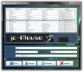 Mouse Base De Datos Netbeans Mysql Proyecto Completo