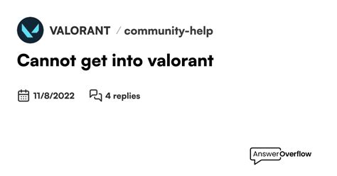 Cannot Get Into Valorant Valorant