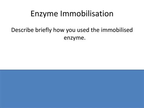 enzyme immobilisation ppt download