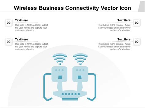 Wireless Business Connectivity Vector Icon Ppt Powerpoint Presentation