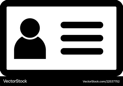 Id Card Icon Royalty Free Vector Image Vectorstock