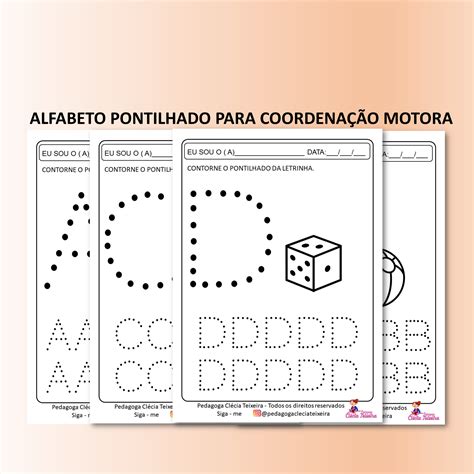 Alfabeto Pontilhado Para Colorir Pk