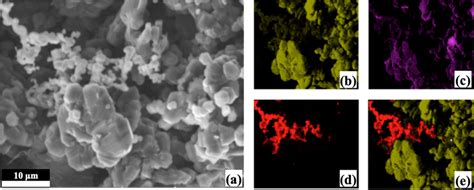 Elemental Distribution In The Final Powder For The B2 Zr Sample A Sem Download Scientific