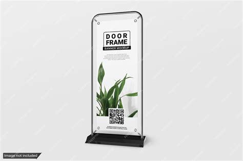 Premium Psd Door Frame Banner Mockup