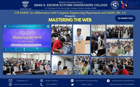 Mastering The Web Shah And Anchor Kutchhi Engineering College