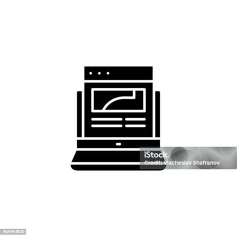 인터넷 브라우저 블랙 아이콘 개념입니다 인터넷 브라우저 평면 벡터 기호 기호 그림 에 대한 스톡 벡터 아트 및 기타 이미지 개념 개체 그룹 Istock