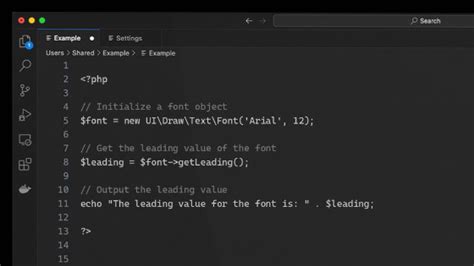 Basic Example Of Php Function Pssetfont