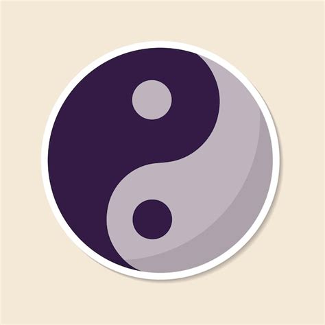 Free Vector Yin And Yang Symbol Sticker