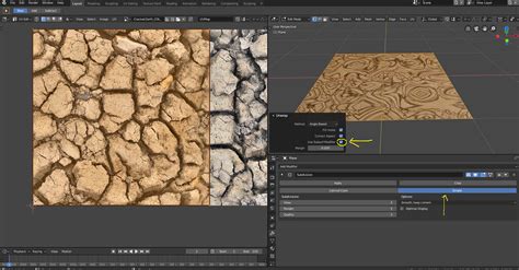 solved simple subdivision surface modifier causes material image to