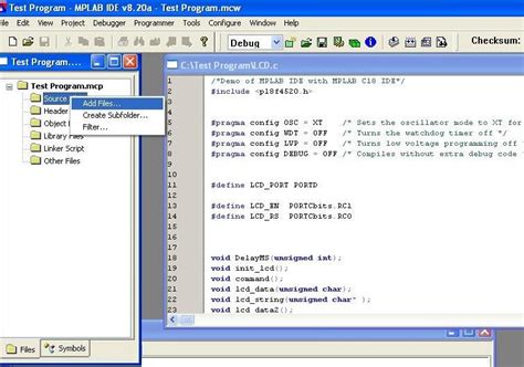 Mplab User Guide Step By Step Description Of Mplab Use