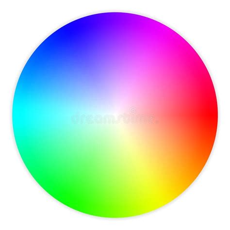Color Wheel Color Spectrum Color Palette Color Picker Stock Vector