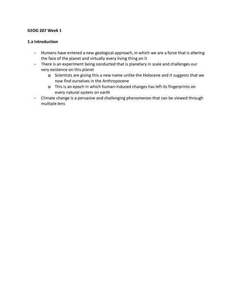 Geog 207 Week 1 Lecture 1 Notes Geog 207 Week 1 1 Introduction