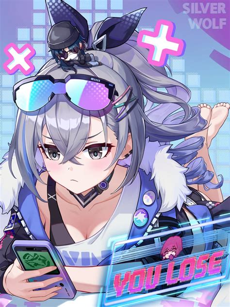 Kafka Silver Wolf And Blade Honkai And More Drawn By Wellsy Danbooru