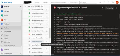 ALM Accelerator BUG Some Dependencies Are Missing Error In Deploy Validation Pipeline