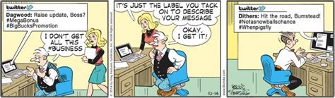Hashtag Blondie Dagwood And Dithers Discover Twitter