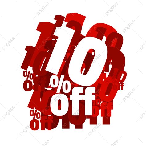 10 Off With Red Text Background Sale And Dscount Sale Discount