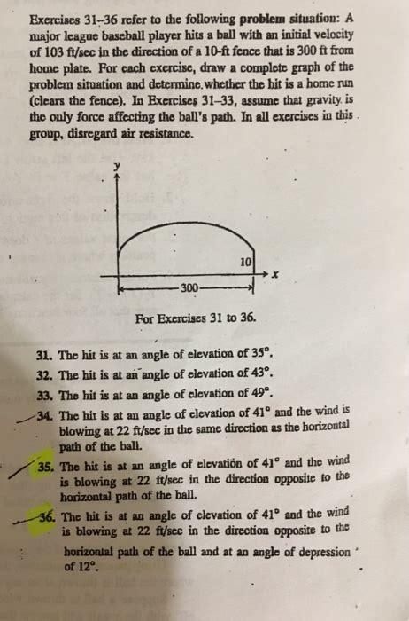 Solved Exercises 31 36 Refer To The Following Problem
