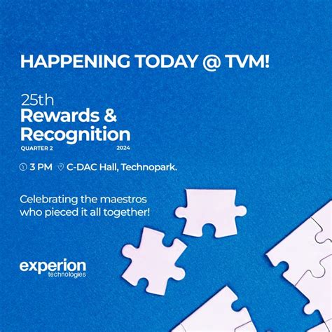 Experion Technologies On Linkedin Rewardsandrecognition Trivandrum Experiontechnologies