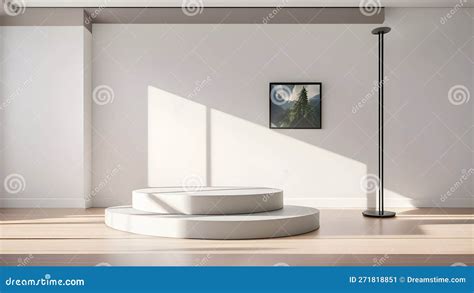 Three Dimensional Products Display Space For Natural Beauty Products