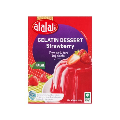 Alali Gelatin Dessert Strawberry 80g Shop More Pay Less