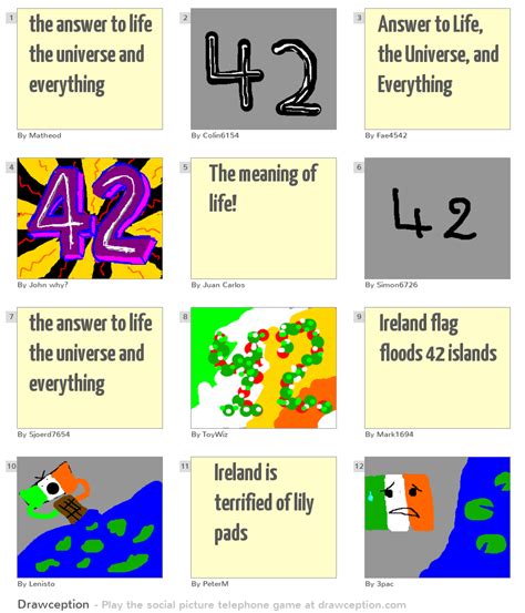 The Answer To Life The Universe And Everything Drawception