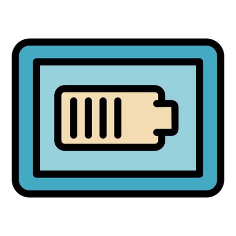 Icono de carga de batería contorno de carga de batería vector icono