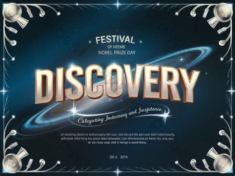 Discovery Poster With Clean Layout And Bold Typography Design Psd