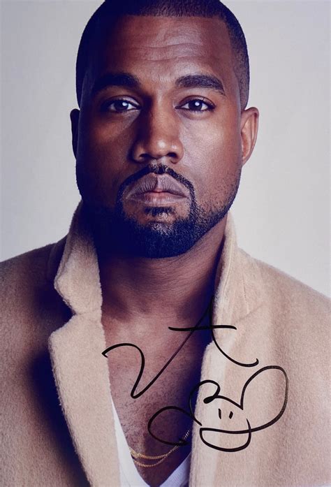 Autograph Signed Kanye West Photo Coa Etsy