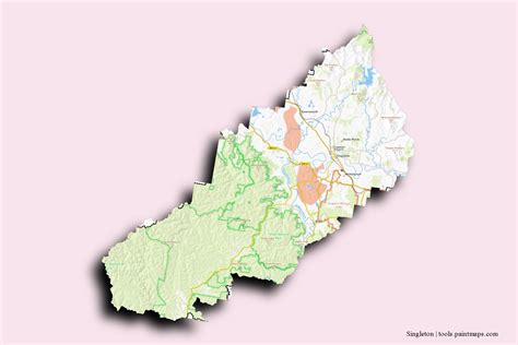 Sample Maps Of Singleton Generated With Map Cropping Masking Tool