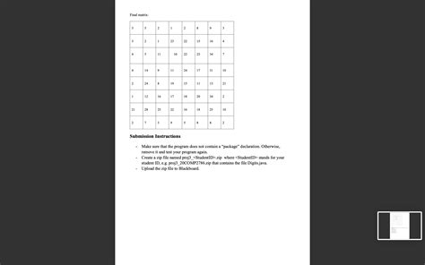 Solved Final Matrix Submission Instructions Make Sure