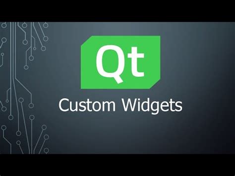 Master Custom Widgets In Qt Adding To UI At Design Time YouTube