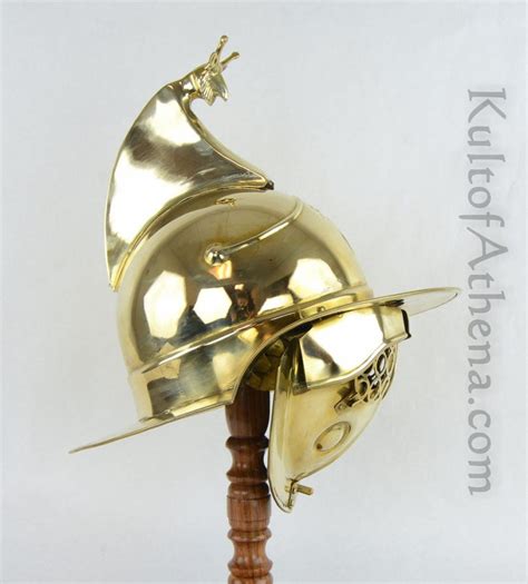 Thraex Gladiator Mosaic Helmet 18 Gauge