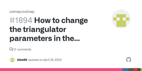 How To Change The Triangulator Parameters In The IncrementalMapperOptions Object Issue