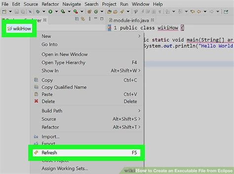 How To Create An Executable File From Eclipse With Pictures