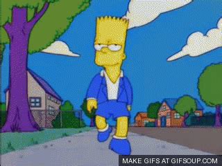 Bart Simpson Walking Simpsons  On Er By Mauzuru