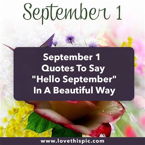 Quotes About September 1