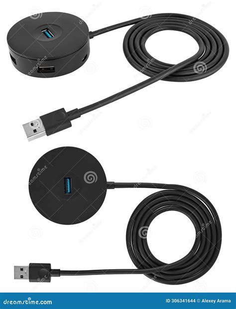 Usb Hub Adapter Cable For Computer Stock Photo Image Of Network Data