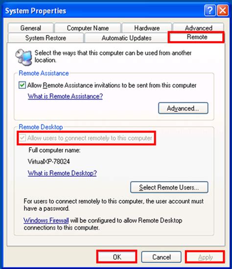 Enable Disable Remote Desktop Sctechy