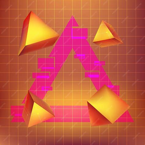 Premium Vector Synthwave Background Template