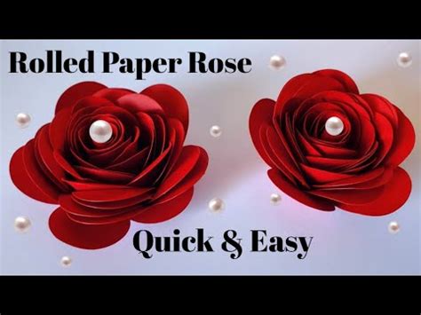 How To Make Rolled Paper Roses Diy Rolled Paper Flowers Rose Flower