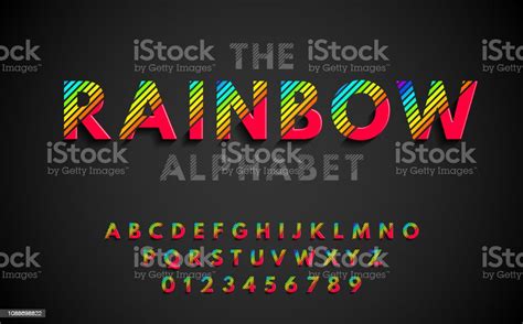 Ilustrații De Stoc Cu Elegant Font Abstract Modern Și Alfabet Cu Numere