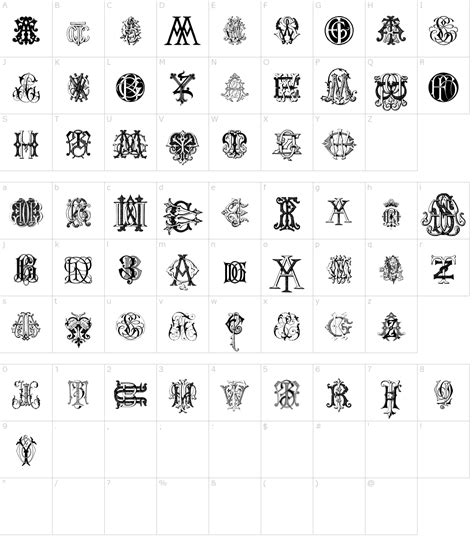 Intellecta Monograms Random Samples Two Font Download