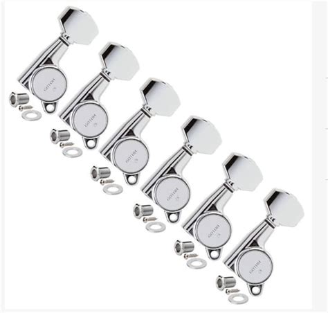 Gotoh Schaller Style Knob 6 In Line Tuners Chrome Reverb