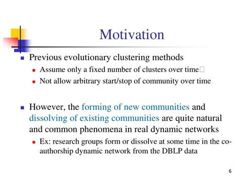 Ppt A Particle And Density Based Evolutionary Clustering Method For Dynamic Networks