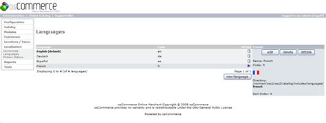 Oscommerce How To Install New Language Template Monster Help