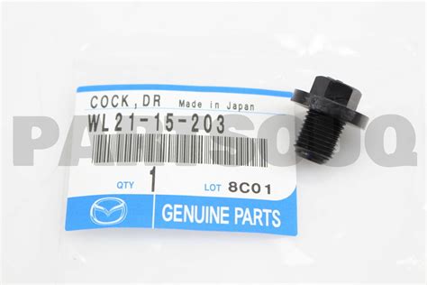 Mazda Genuine Cock Drain Radiator Pipe Z602 15 203 Fits 41 Off
