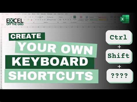 Create Your Own Keyboard Shortcuts In Excel 5 Ways