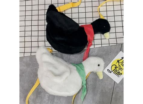 Saco bonito pequeno dos desenhos animados Plush Pato Bolsa Versão
